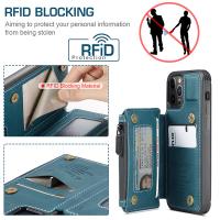 China PU Leather Wallet Case for iPhone 14 15 Pro Max with Zipper and Card Slots for sale