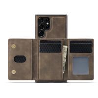 China PU Leather Magnetic Card Pocket Case for Samsung Galaxy S22 S23 Ultra Shockproof for sale