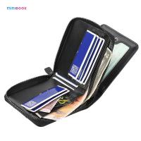 China Custom PU Leather Mini Book Zipper Wallet 12x9x3cm Men Short Version 3 Colors Multi Card Coin Holder for sale