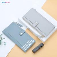 China Ladies Travel Purse Zip Around Clutch Wallet Wristlet PU Leather 18.5cm x 10cm 0.15kg for sale