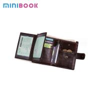 China Men's Genuine Leather Slim Card Holder Billfold Wallet with RFID Blocking 13x10x2cm for sale