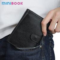 China Men's Genuine Leather Slim Card Holder Billfold Wallet with RFID Blocking 13x10x2cm for sale