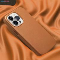 China Luxury PU Leather Cellphone Cover for iPhone 12 13 14 15 Pro Max Shockproof Wireless Charging for sale