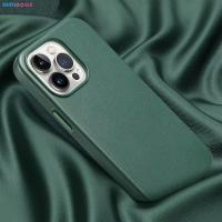 China Luxury PU Leather Cellphone Cover for iPhone 12 13 14 15 Pro Max Shockproof Wireless Charging for sale