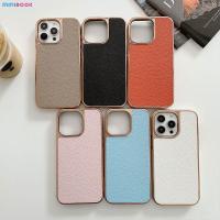China Full Cross Pebble Pattern PU Leather Mobile Phone Case for iPhone 13 14 15 Customized for sale