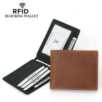 China RFID Blocking Men's Travel Wallet with Credit Card Protection 8 Slot Capacity for sale