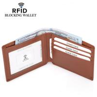 China RFID Blocking Men's Travel Wallet with Credit Card Protection 8 Slot Capacity for sale