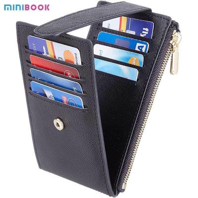 China RFID Blocking Women's Wallet with Cell Phone Pocket Bifold Vegan Leather Ladies Wallet 8 Card Slots for sale