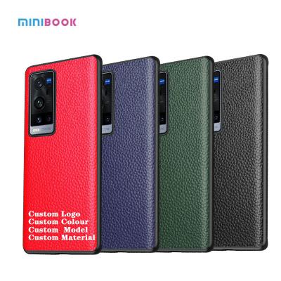China Custom PU Leather Phone Case for VIVO X60 Pro with Card Slot 17x8x1.5 cm for sale