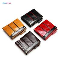 China Vintage PU Leather Minibook Men's Wallet Zipper Closure 11.5x10.5x3cm for sale
