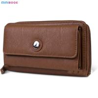 China Custom Pebble Leather Cosmetic Card Holder Wallet Portable Storage 8 Slots for sale