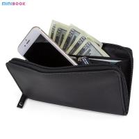 China Custom Pebble Leather Cosmetic Card Holder Wallet Portable Storage 8 Slots for sale