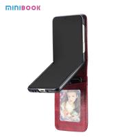 China PU Leather Flip Mobile Phone Case 17x7.2x0.7cm for Samsung Z Flip 3 5G Custom Logo for sale