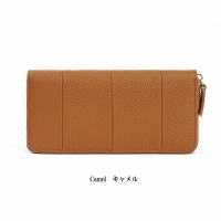 China Genuine Leather Long Wallet Lady Clutch with Large Capacity 20 Slot Card Holder for sale