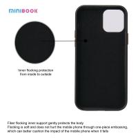 China Minibook PU Leather Phone Case for iPhone 12 Shockproof Daily Protection 19x9x1.5 cm for sale