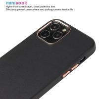 China Minibook PU Leather Phone Case for iPhone 12 Shockproof Daily Protection 19x9x1.5 cm for sale