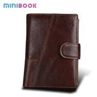 China Men's Genuine Cowhide Wallet RFID Blocking Money Clip Vintage 13.5cm x 10cm for sale