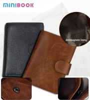 China Men's Genuine Cowhide Wallet RFID Blocking Money Clip Vintage 13.5cm x 10cm for sale
