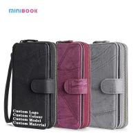 China PU Leather Wallet Case for iPhone 13 Pro Max 19cm x 9cm Multi-Function Minibook for sale