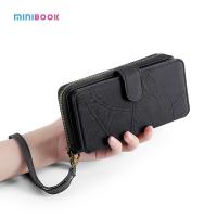 China PU Leather Wallet Case for iPhone 13 Pro Max 19cm x 9cm Multi-Function Minibook for sale