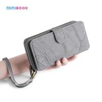 China PU Leather Wallet Case for iPhone 13 Pro Max 19cm x 9cm Multi-Function Minibook for sale