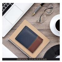 China Genuine Leather RFID Credit Card Holder Ultra Thin Designer Money Clip for Men for sale