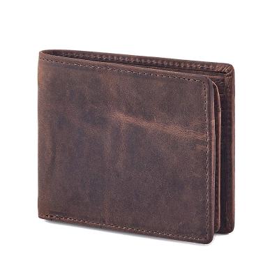 China 12cm x 10cm x 2cm Full Grain Leather Wallet Set with RFID Blocking for Men for sale