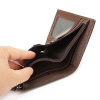 China RFID Blocking Aluminum Wallet Genuine Leather with Zipper Pocket for Men Women 8 Card Slots for sale