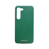 China Genuine Leather Pebble Grain Camera Protection Phone Case for Samsung Galaxy S23 Ultra Shockproof for sale