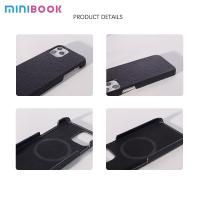 China Genuine Leather Camera Plating Phone Case for iPhone 14 13 Pro Max 16.5x8.3x1.5 cm for sale
