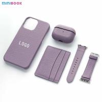 China Custom Full Grain Genuine Leather Phone Case for iPhone 14 OEM ODM Logo 20x35x5cm for sale