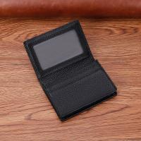 China Genuine Leather Credit Card Wallet Open Closure Business Card Holder for Women 11cm x 8cm for sale