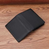 China Genuine Leather Credit Card Wallet Open Closure Business Card Holder for Women 11cm x 8cm for sale
