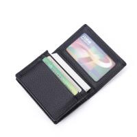 China Genuine Leather Credit Card Wallet Open Closure Business Card Holder for Women 11cm x 8cm for sale
