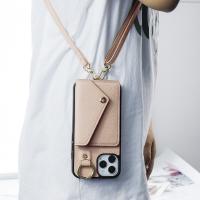 China Minibook Embossed PU Leather Phone Case with Strap Card Lanyard for iPhone 14 Pro Max 16.5cm for sale