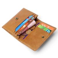 China Vintage Genuine Leather RFID Credit Card Holder Wallet for Men Short 11cm for sale