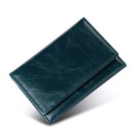 China Vintage Genuine Leather RFID Credit Card Holder Wallet for Men Short 11cm for sale