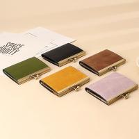 China Custom Vintage Genuine Leather Business Coin Purse ID Card Holder Wallet 10.5cm 8cm for sale