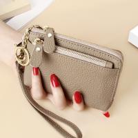China Custom PU Leather Mini Passport Wallet Keychain 13x9.5cm Vintage Retro Small Coin Purse for sale