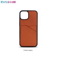 China Minibook Genuine Leather iPhone 14 Card Holder Case 16.5x8.3x2.5cm OEM ODM Custom for sale