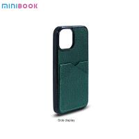 China Minibook Genuine Leather iPhone 14 Card Holder Case 16.5x8.3x2.5cm OEM ODM Custom for sale