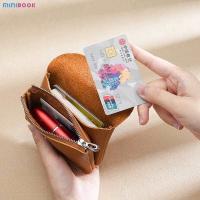 China Genuine Leather Double Layer Mini Wallet with ID Card Holder and Coin Purse 8 Slot for sale