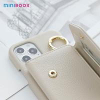China Minibook Genuine Leather Wristband Card Holder Wallet for iPhone 14 16.5x8.3x3cm for sale