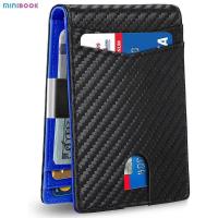 China Men's Genuine Leather RFID Blocking Wallet Credit Card Holder Low MOQ Mix Models for sale