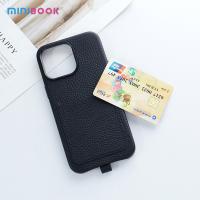 China Genuine Leather Crossbody Necklace Lanyard Phone Case for iPhone 14 16.5x8.3cm for sale