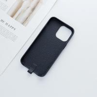 China Genuine Leather Crossbody Necklace Lanyard Phone Case for iPhone 14 16.5x8.3cm for sale