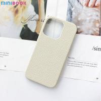 China Genuine Pebble Leather Phone Case for iPhone 14 Pro Max Samsung 16.5x8.3cm Custom Logo for sale