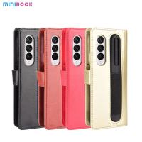 China Minibook Custom Hybrid Shockproof Flip Wallet Leather Phone Case 16.5x8.3cm for sale