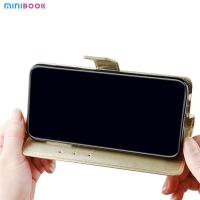 China Minibook Custom Hybrid Shockproof Flip Wallet Leather Phone Case 16.5x8.3cm for sale