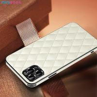 China Minibook Rhombic Grain PU Leather Phone Case for iPhone 12 Pro Custom Logo OEM 15cm x 7.5cm for sale